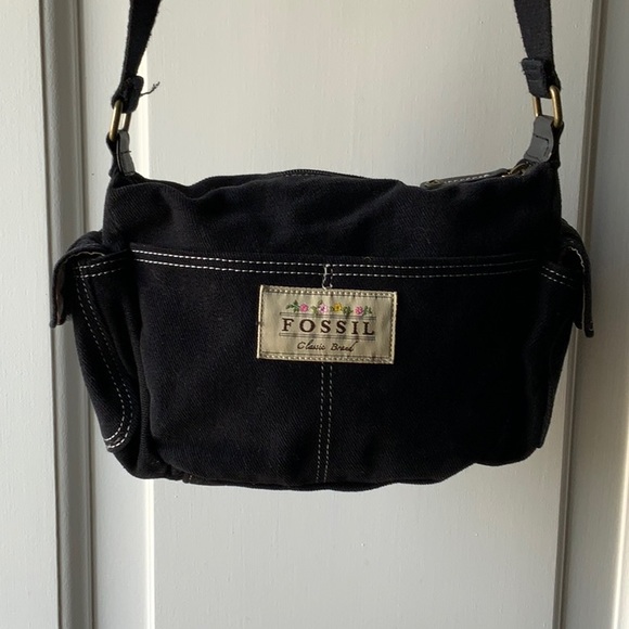 Fossil | Bags | Vintage Fossil Black Jean Handbag 7582 | Poshmark